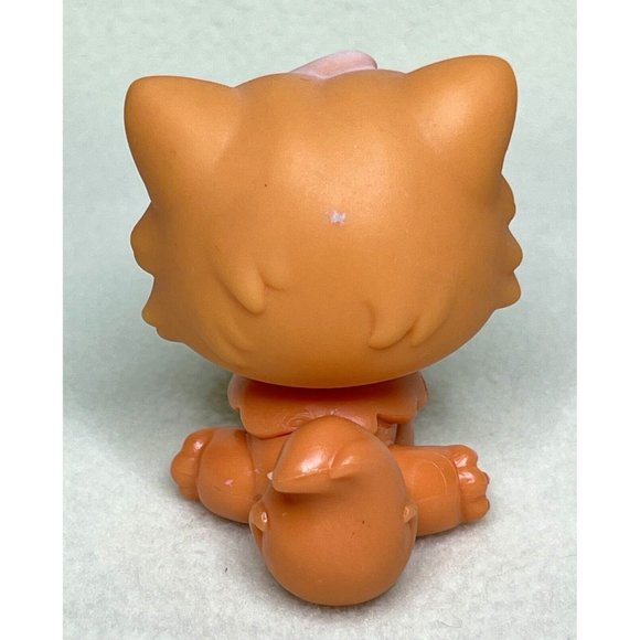 Hasbro | Toys | Lps Littlest Pet Shop Orange White Frosted Persian Cat ...